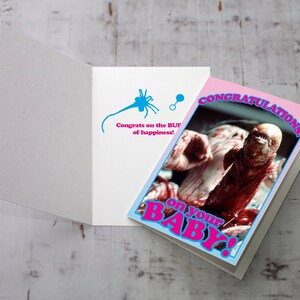Congratulations on the Baby (alien Theme) - Greeting Card - Etsy