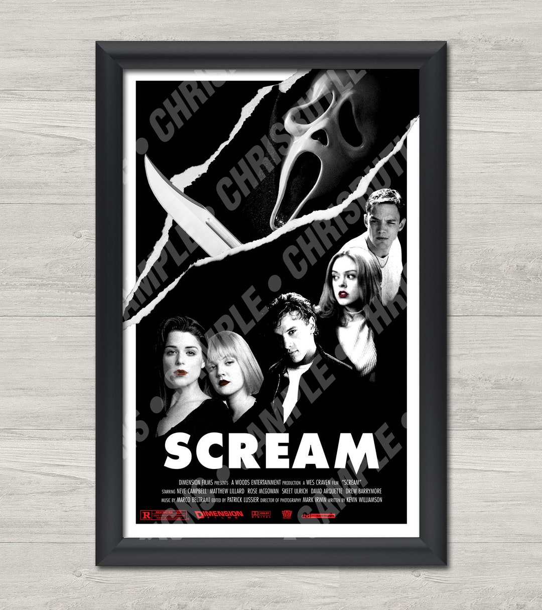 Scream Design Two 11x17 Movie Poster - Etsy UK