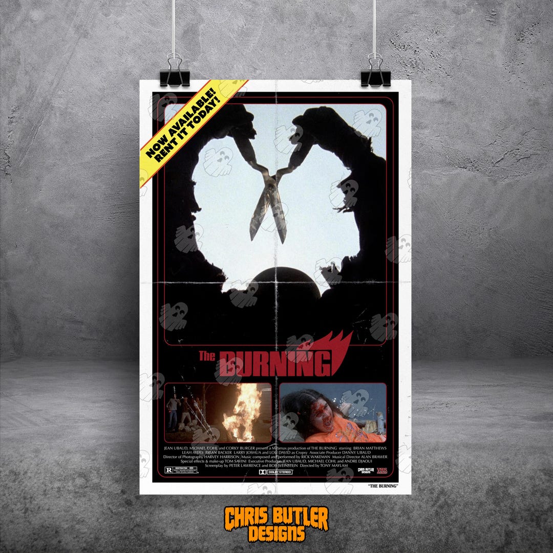The Burning (VHS Series) 11x17 Movie Poster - Etsy