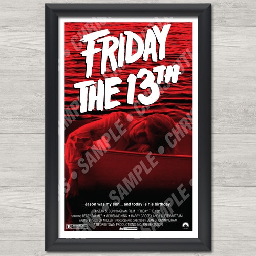 FRIDAY the 13th Movie Poster Laminated Print - Etsy