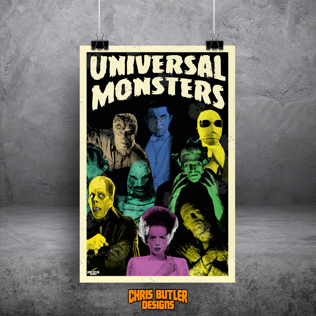 Universal Monsters 11x17 Movie Poster - Etsy