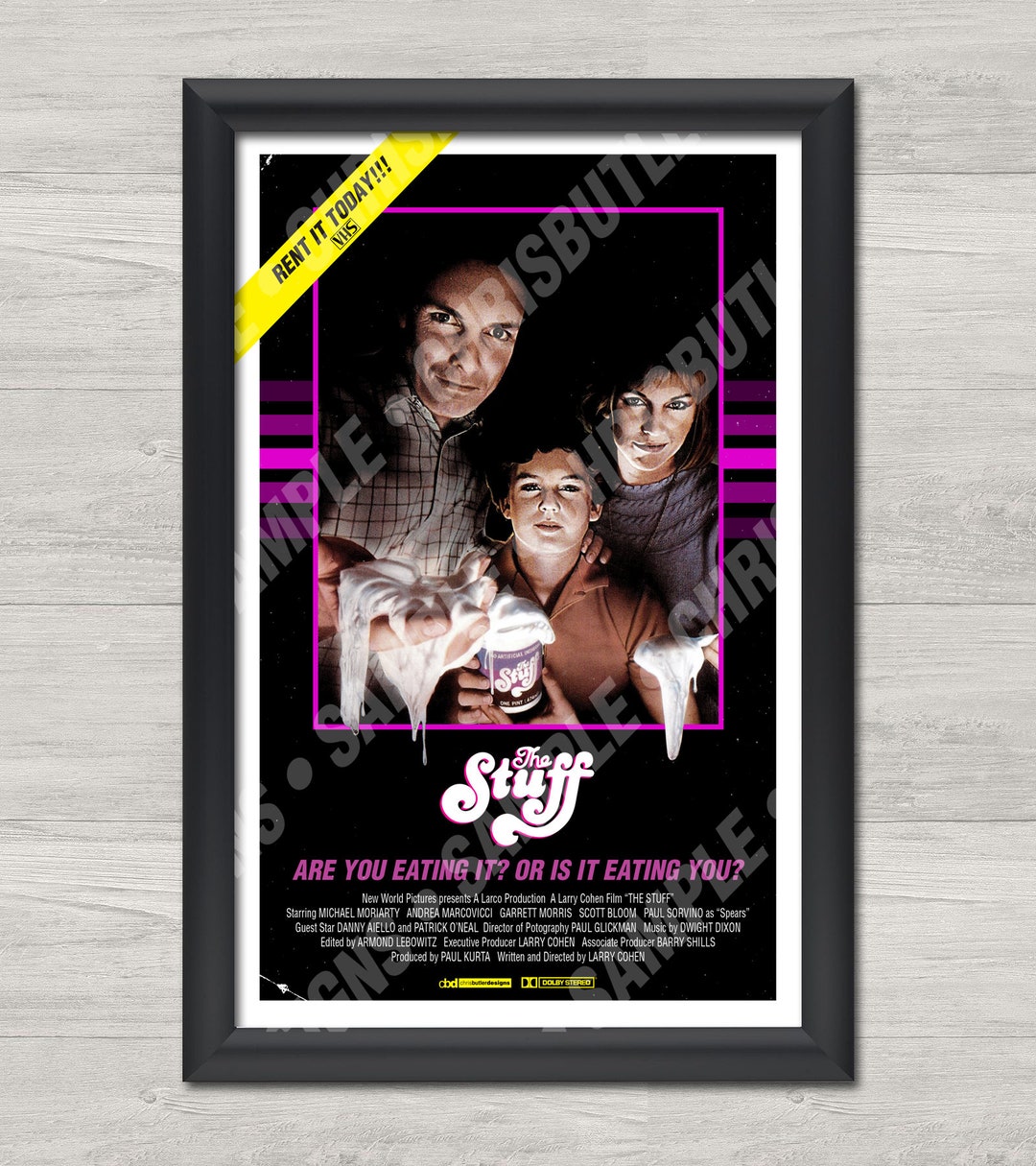 The Stuff VHS Series 11x17 Movie Poster - Etsy