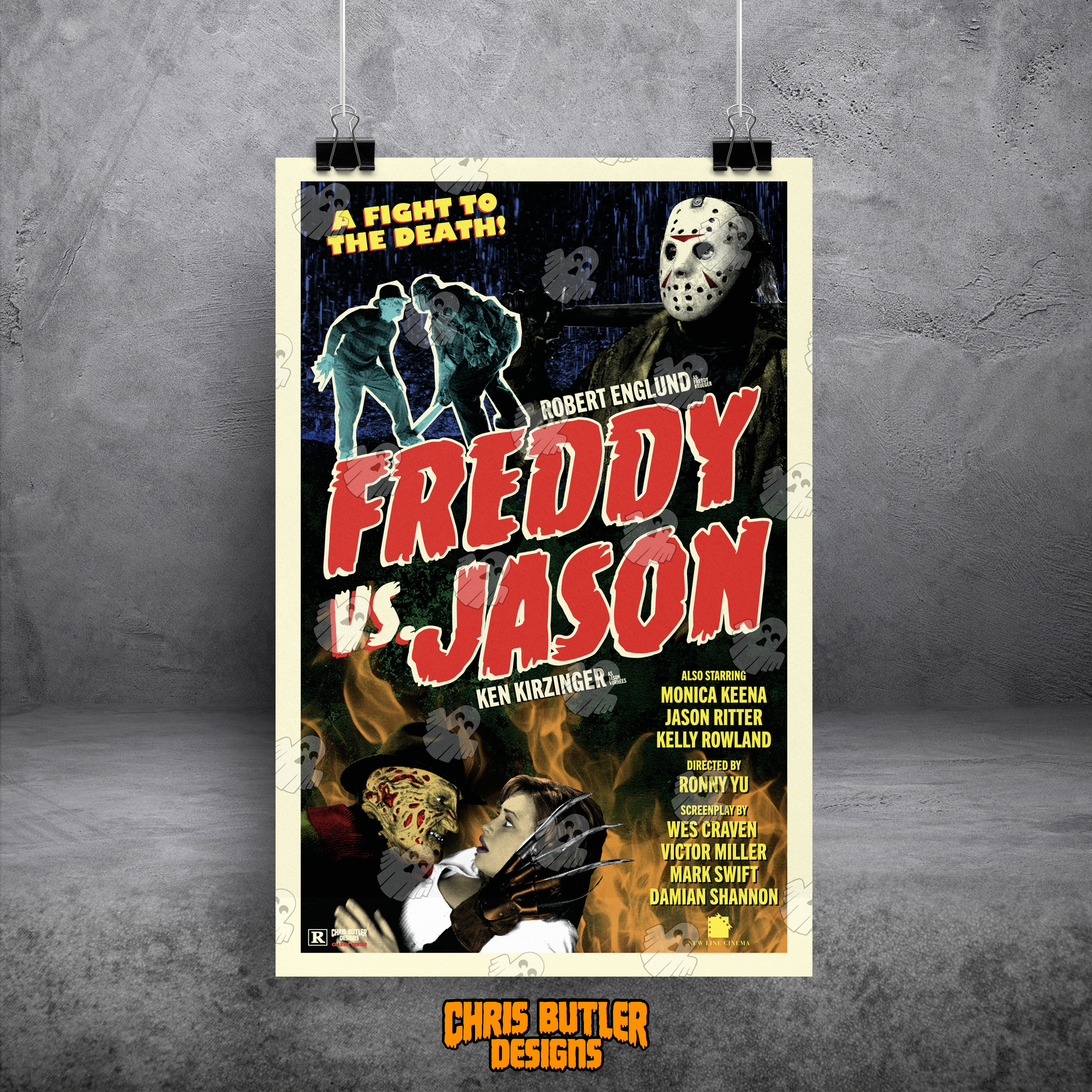 Freddy Vs Jason Poster Freddy Vs. Jason | Jason Mask Zitat Poster