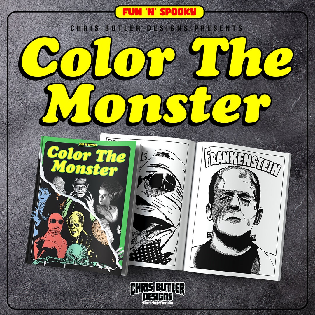 Color the Monster Coloring Book - Etsy