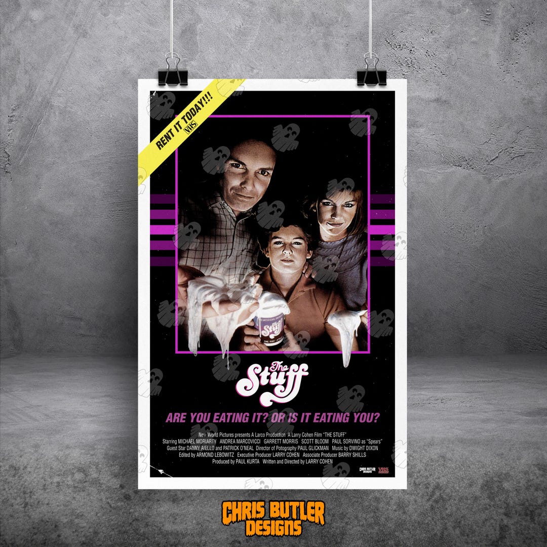 The Stuff (VHS Series) 11x17 Movie Poster - Etsy