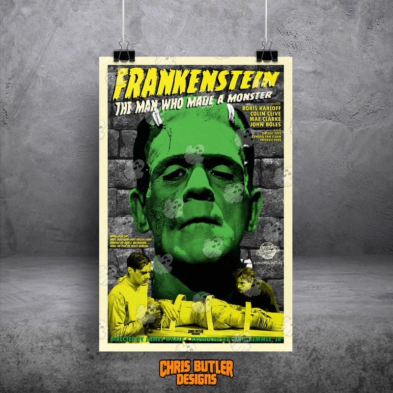 Frankenstein Posters - Etsy