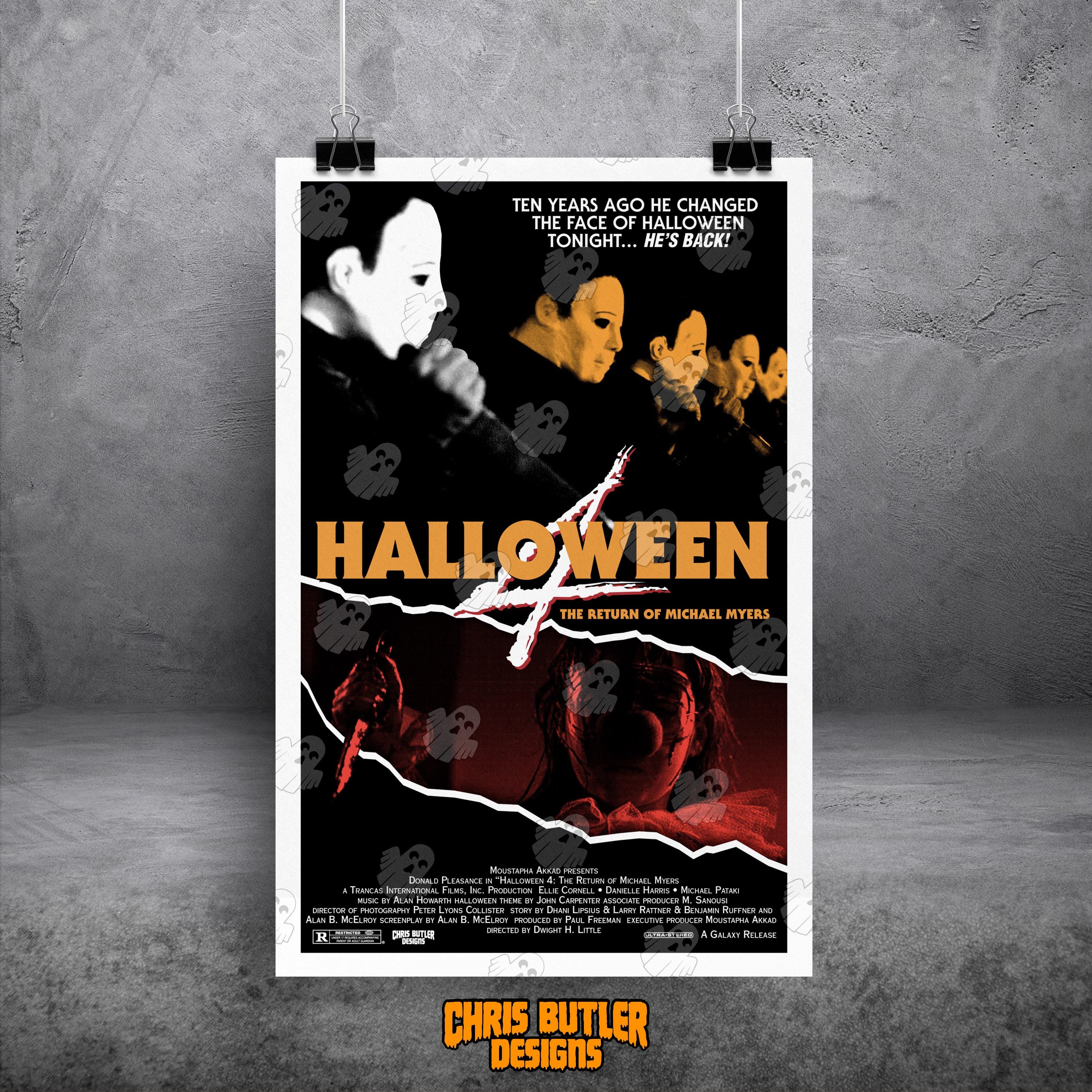Halloween 4 Mask Poster