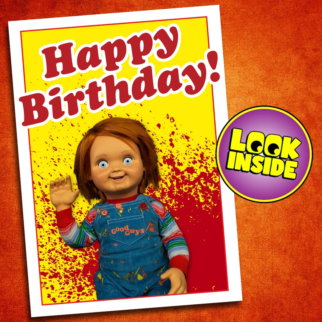 Happy Birthday! (child's Play / Chucky Theme) - Greeting Card - Etsy