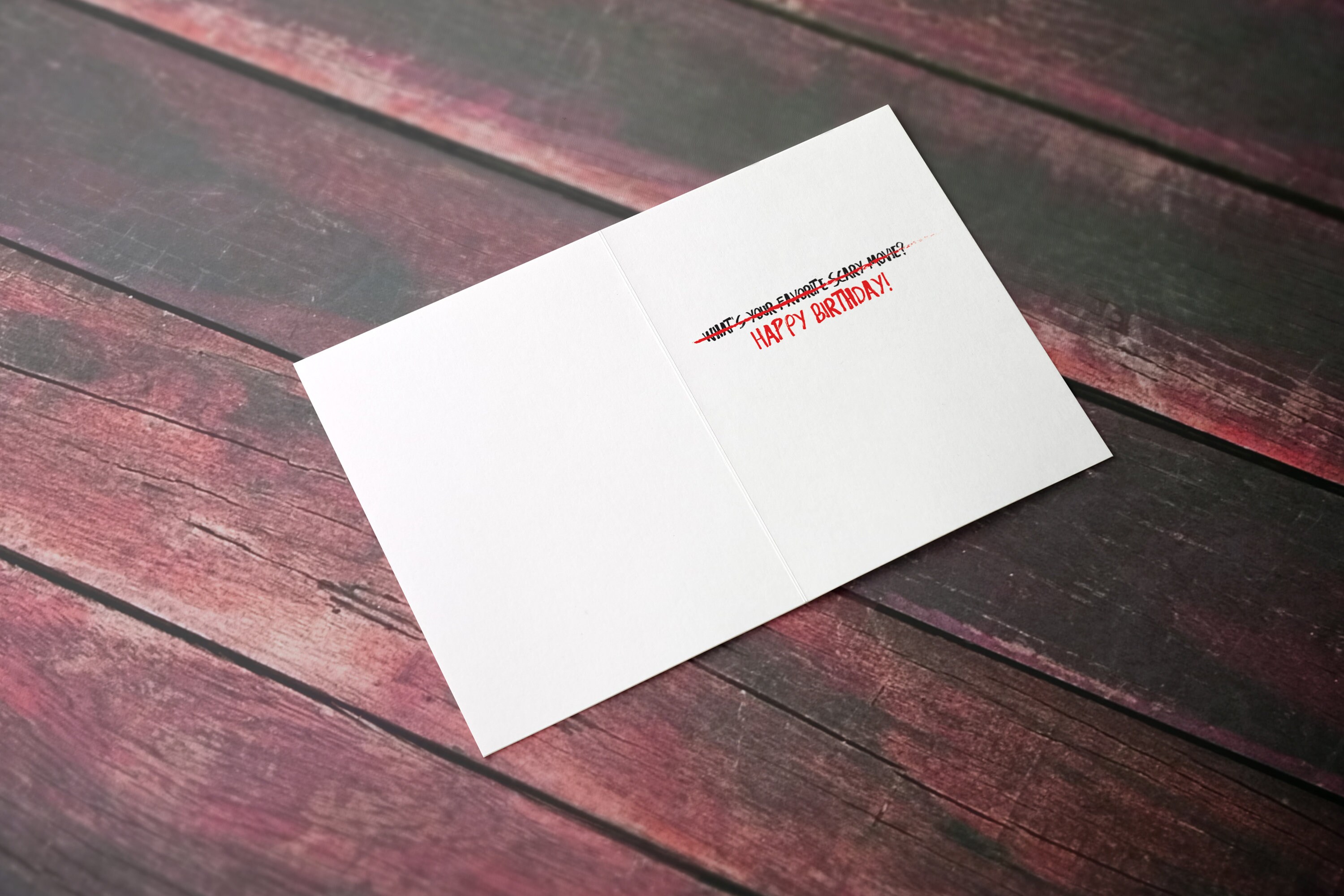 Scream Themed Birthday Card - Etsy