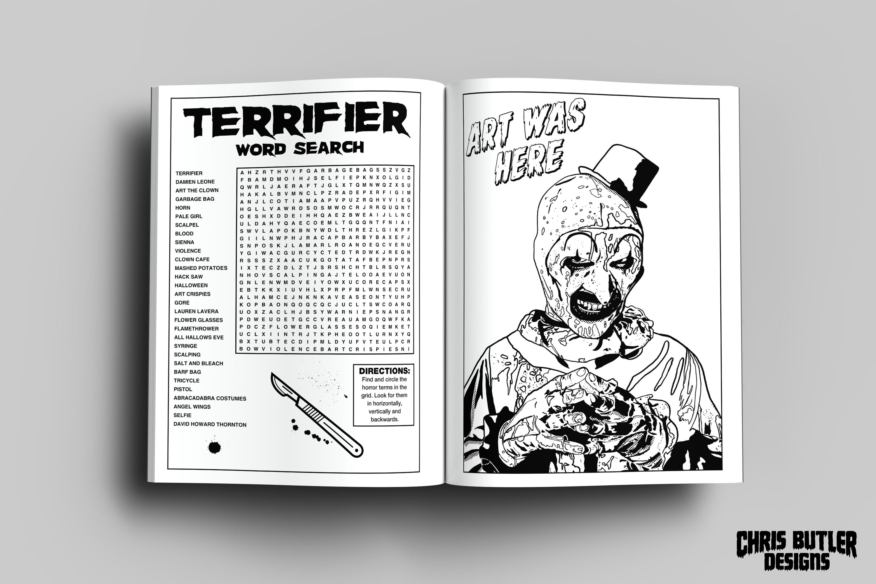 Color the Terrifier EXPANDED EDITION Coloring and Activity Book ...