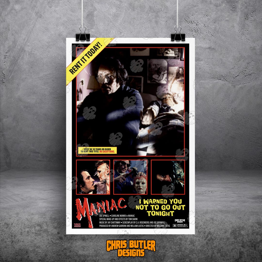 Maniac (VHS Series) 11x17 Movie Poster - Etsy