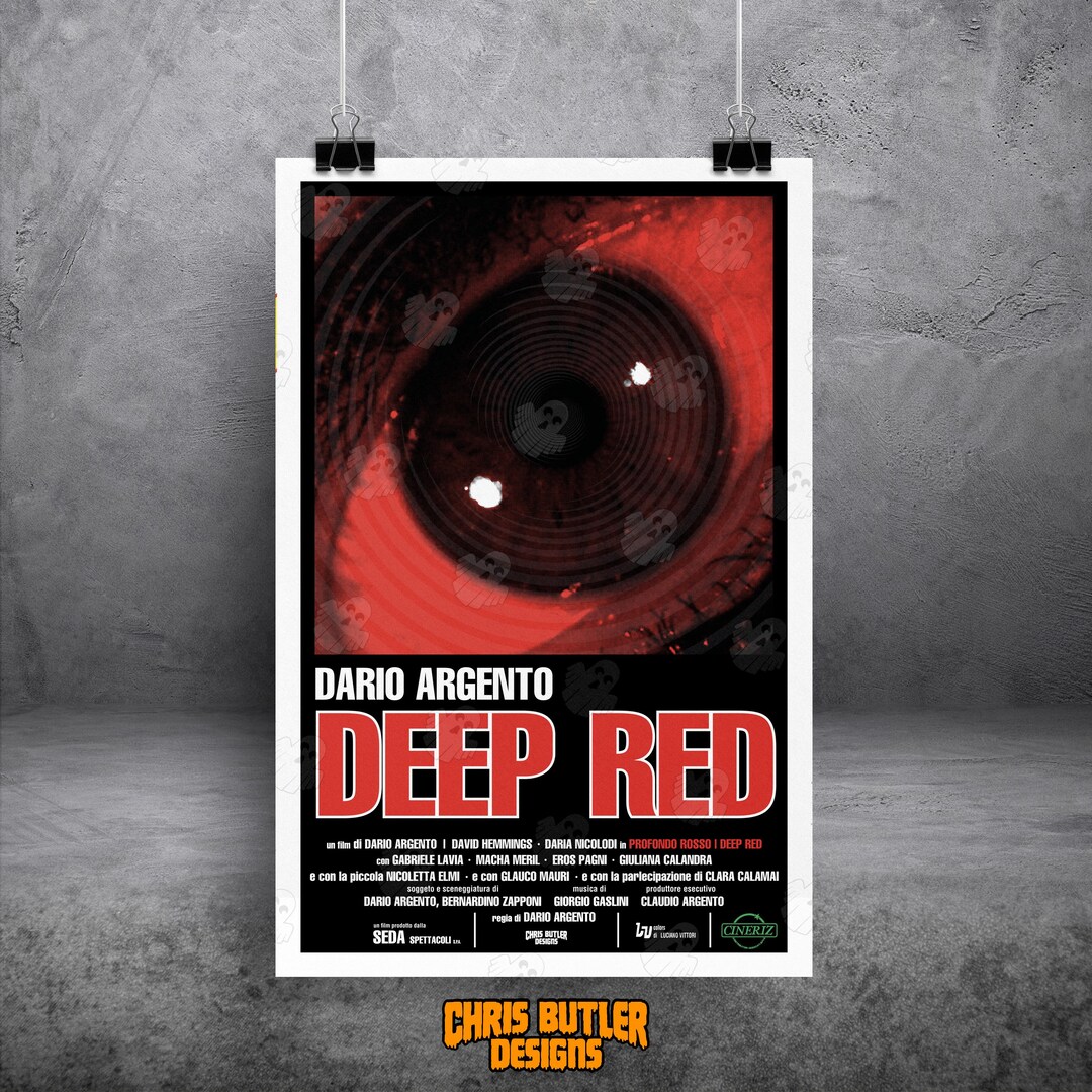 Deep Red 11x17 Movie Poster - Etsy