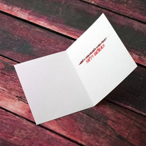 Scream Themed Birthday Card - Etsy