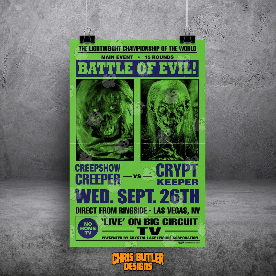 Crypt Keeper Vs. Creepshow Creeper (battle Royale Series) 11x17 Movie ...