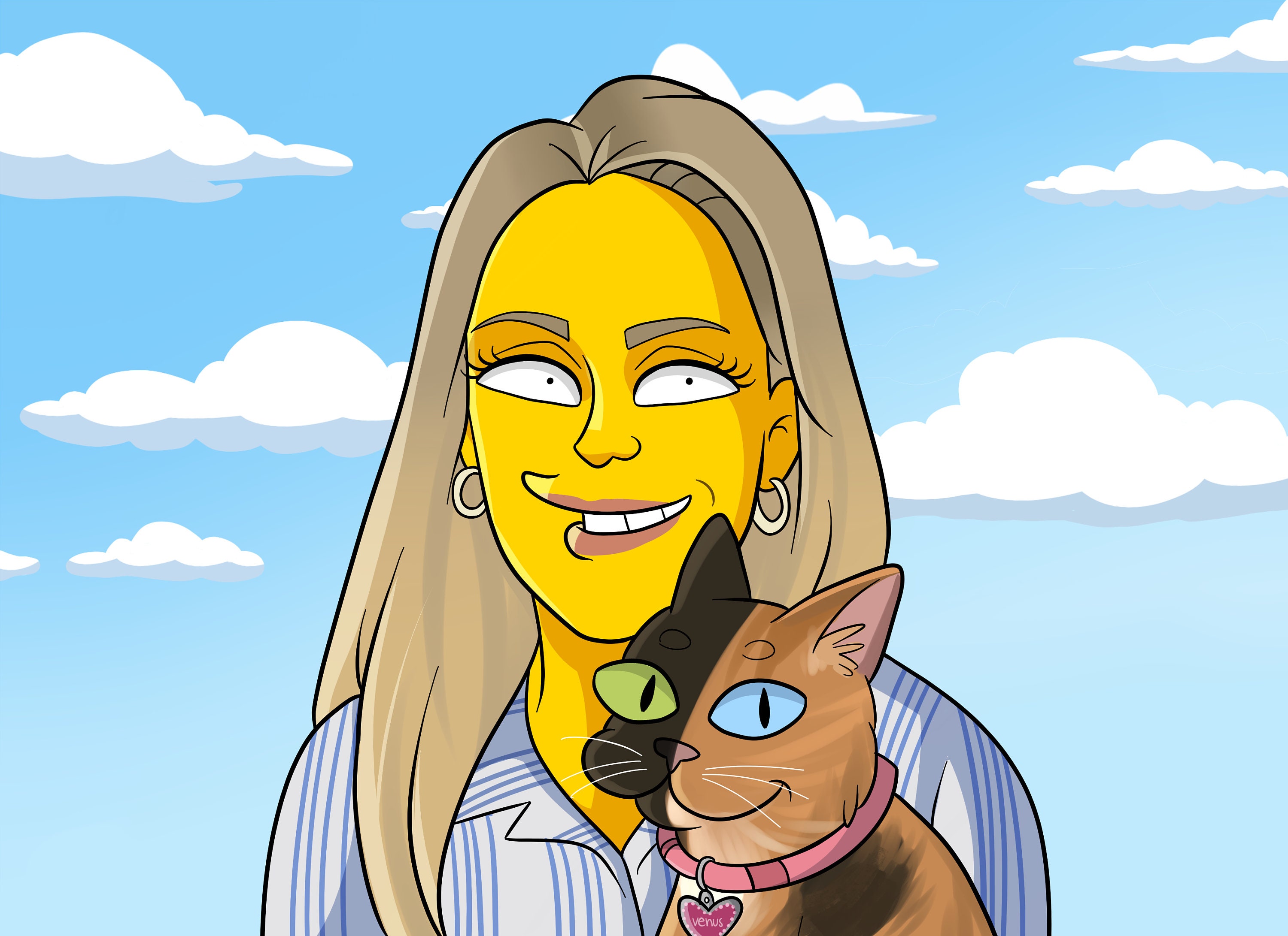 Simpsons Cartoon Custom Simpson Family Portrait Simpsonized - Etsy