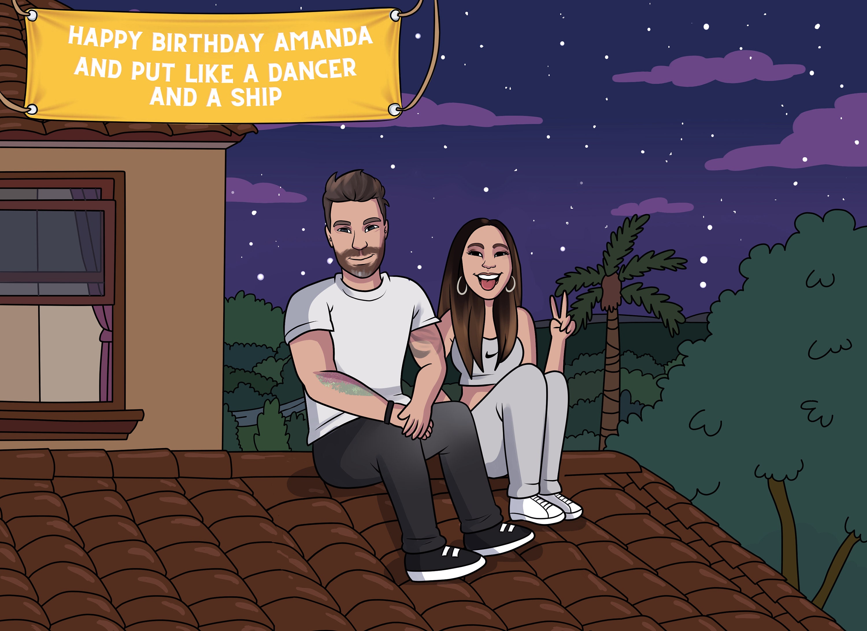 Bojack Horseman Cartoon, Custom Bojack Horseman Family Portrait, Couple ...