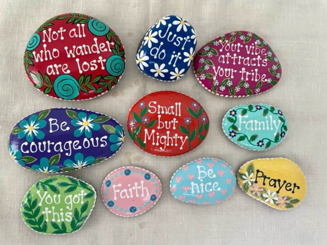 Inspirational Painted Rocks - Etsy