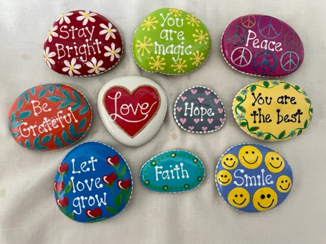 Inspirational Painted Rocks - Etsy