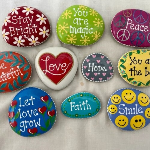 Suicide Awareness Painted Rocks Mental Health Rocks - Etsy