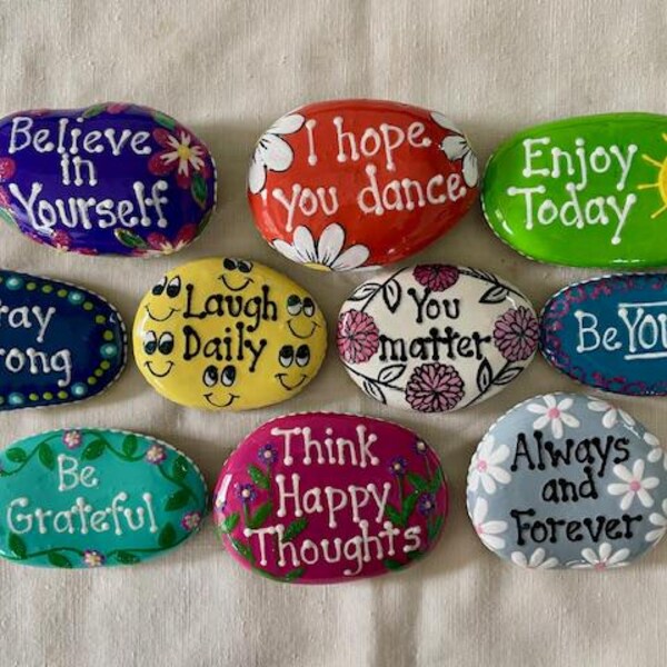 Inspirational Rocks - Etsy
