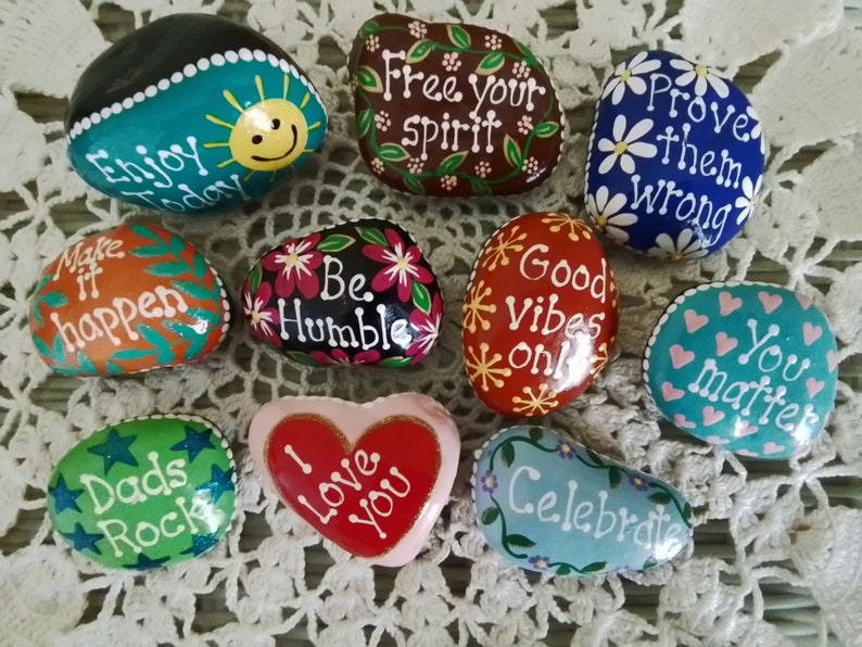 Inspirational Painted Rocks | Etsy