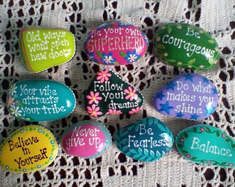 Inspirational Painted Rocks | Etsy