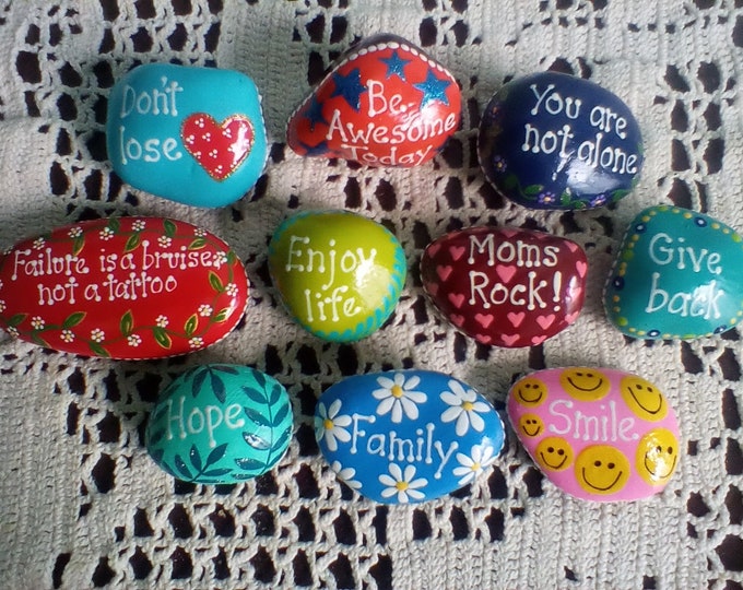 Inspirational Painted Rocks - Etsy