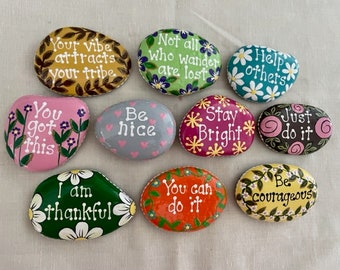Inspirational Painted Rocks - Etsy