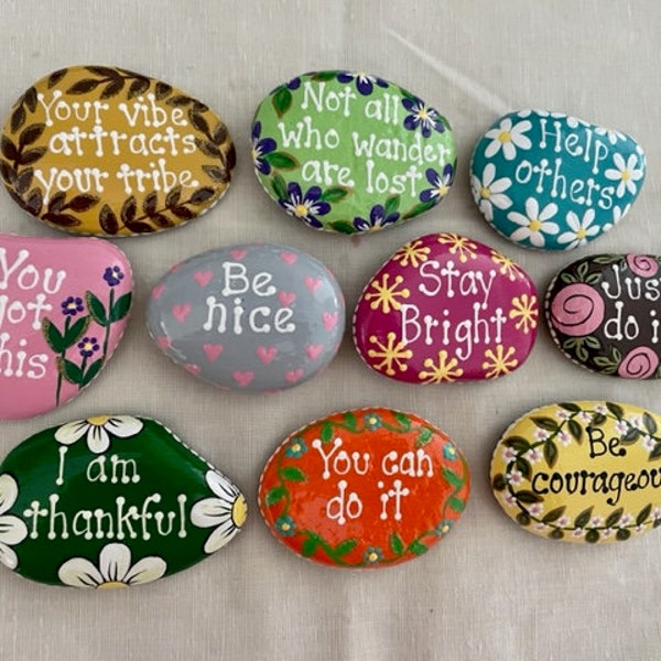 Inspirational Rocks - Etsy