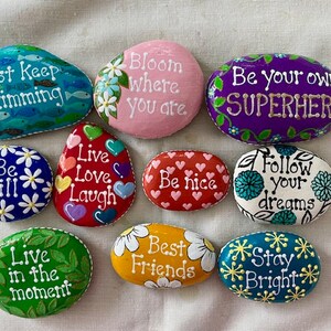 Inspirational Painted Rocks - Etsy