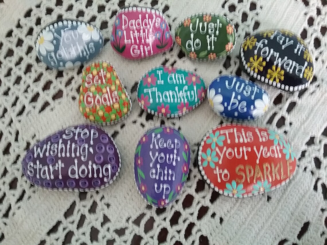Inspirational Painted Rocks | Etsy