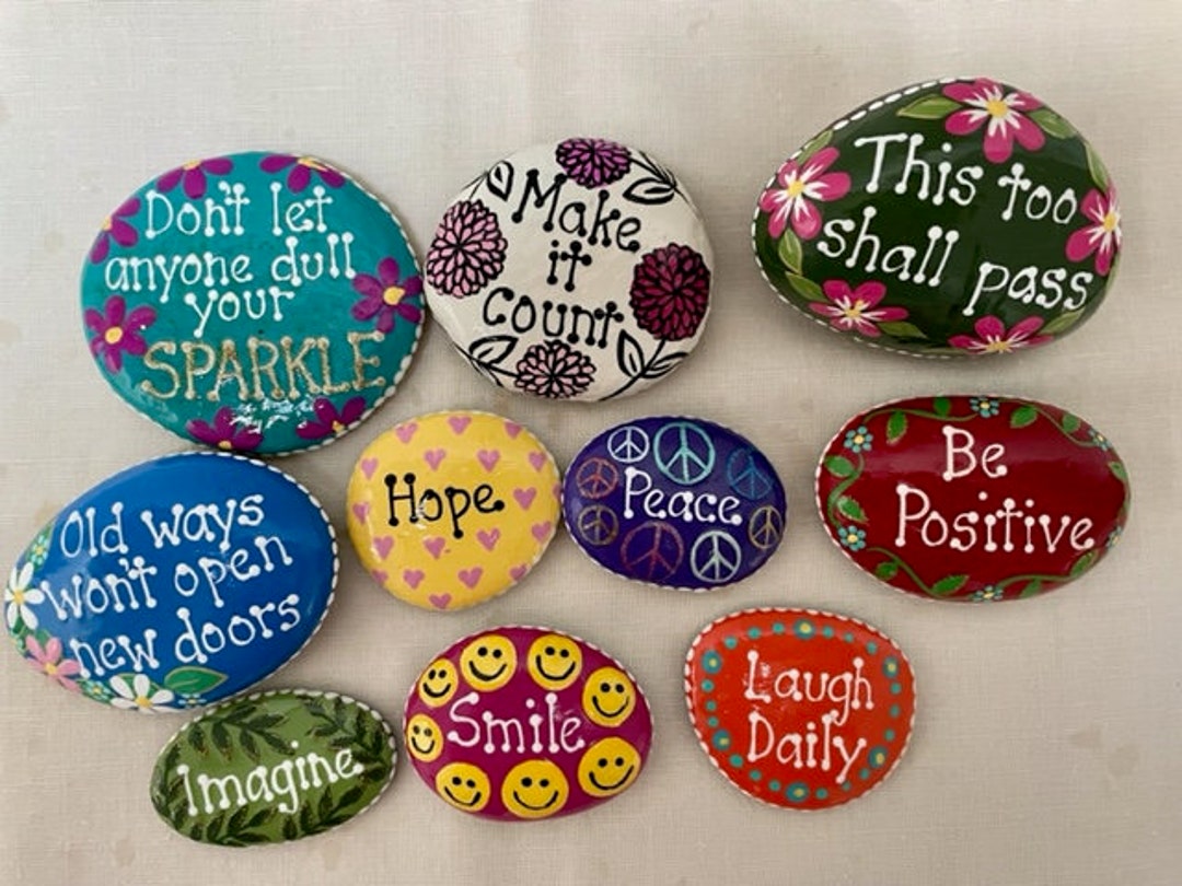 Inspirational Painted Rocks - Etsy