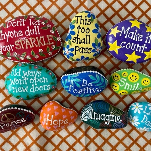 Inspirational Painted Rocks - Etsy