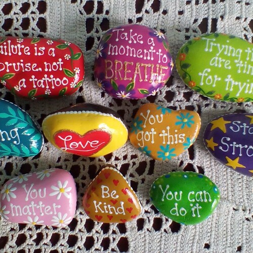 Inspirational Painted Rocks | Etsy