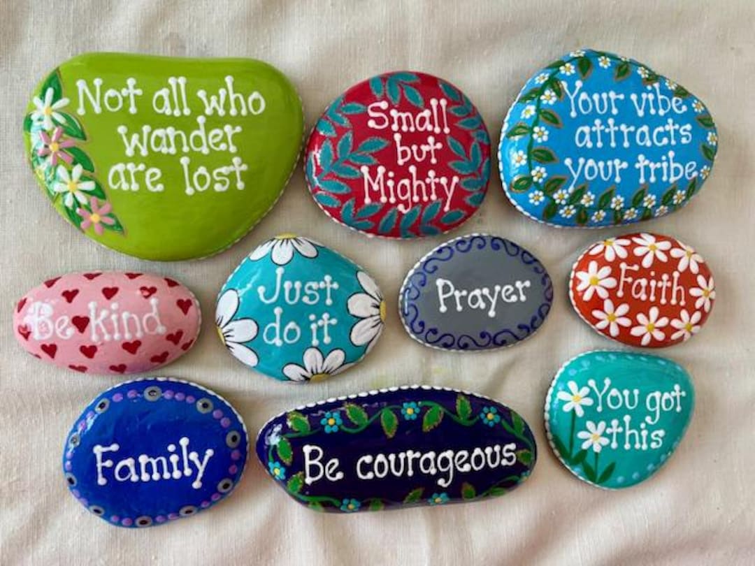 Inspirational Painted Rocks - Etsy