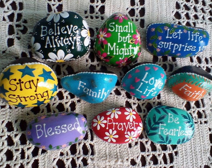 Inspirational Painted Rocks - Etsy