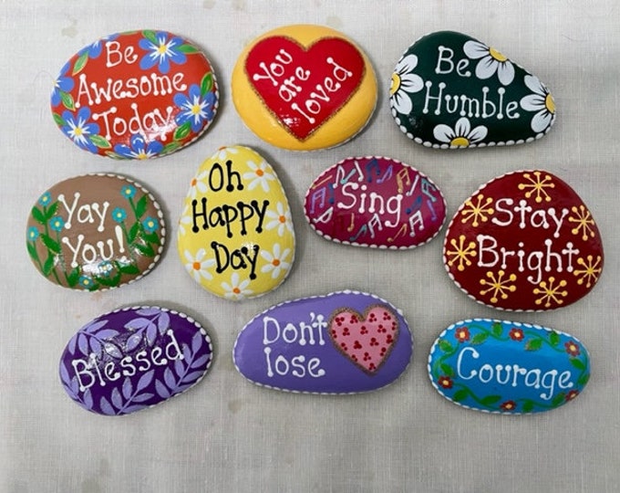 Inspirational Painted Rocks - Etsy