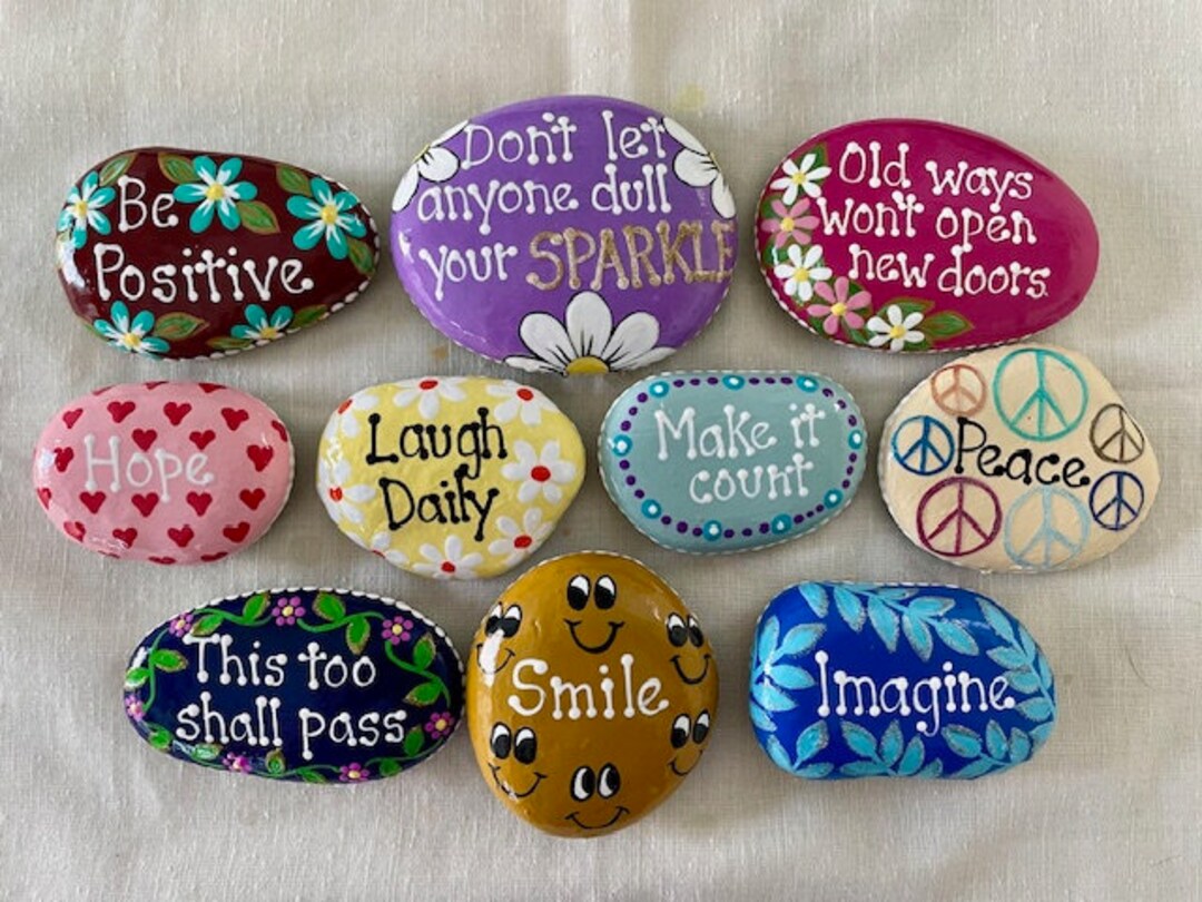 Inspirational Painted Rocks - Etsy