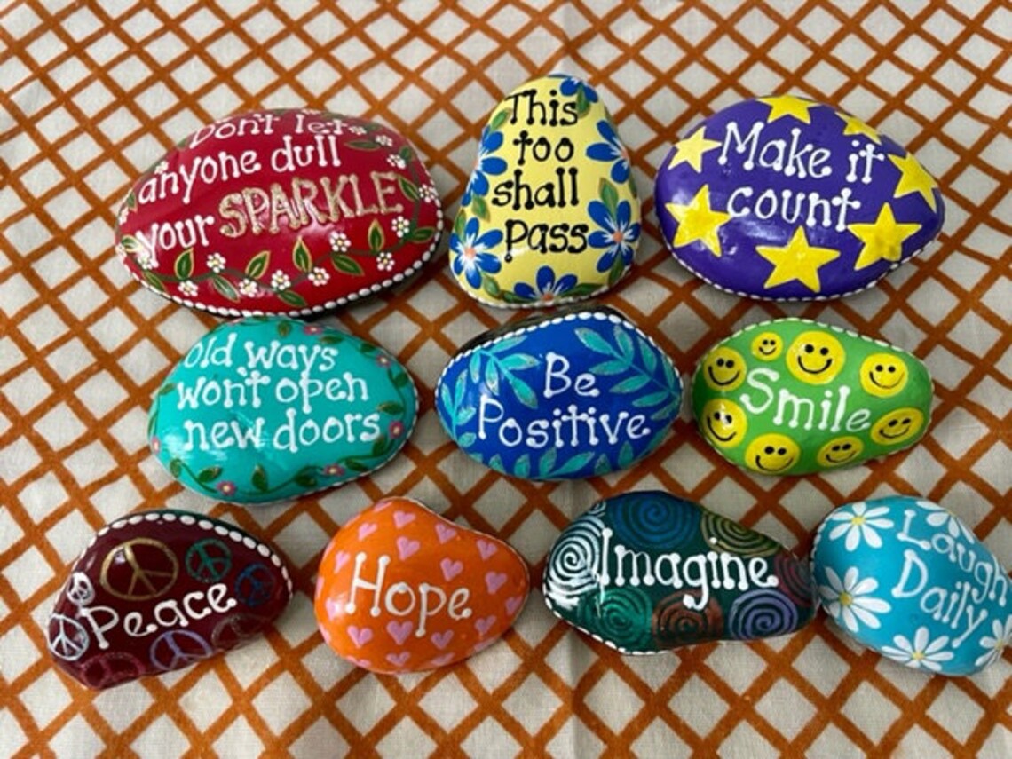 Inspirational Painted Rocks - Etsy