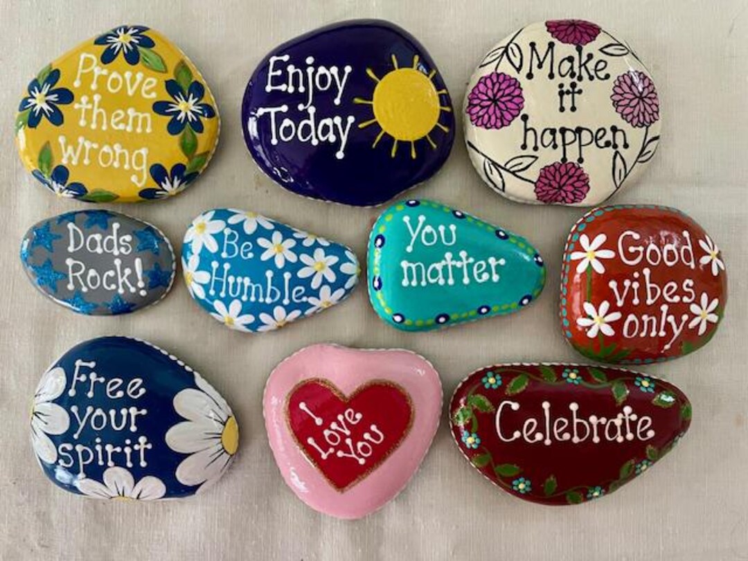 Inspirational Painted Rocks - Etsy