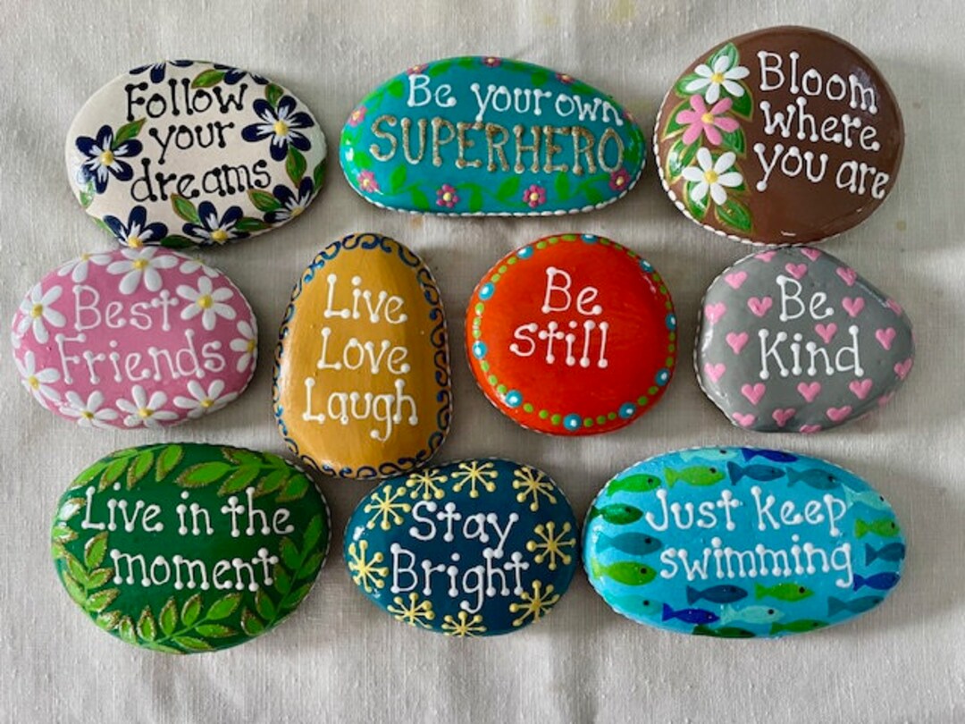 Inspirational Painted Rocks - Etsy