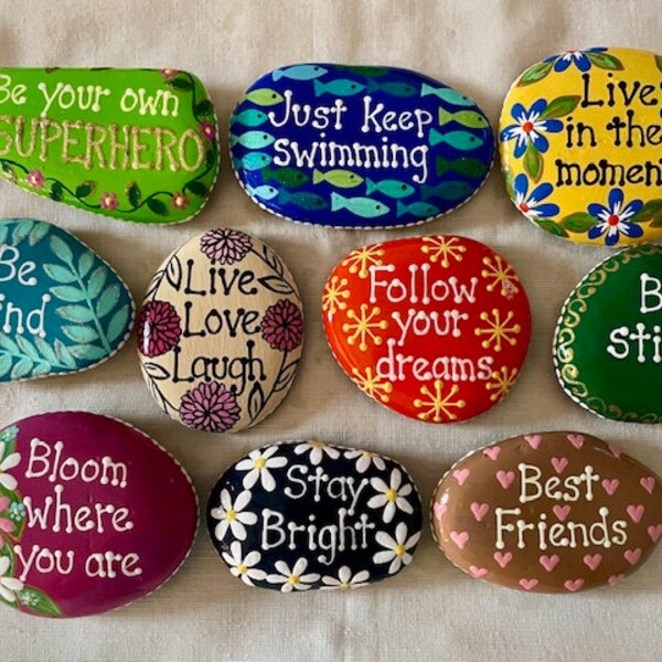 Inspirational Rocks - Etsy