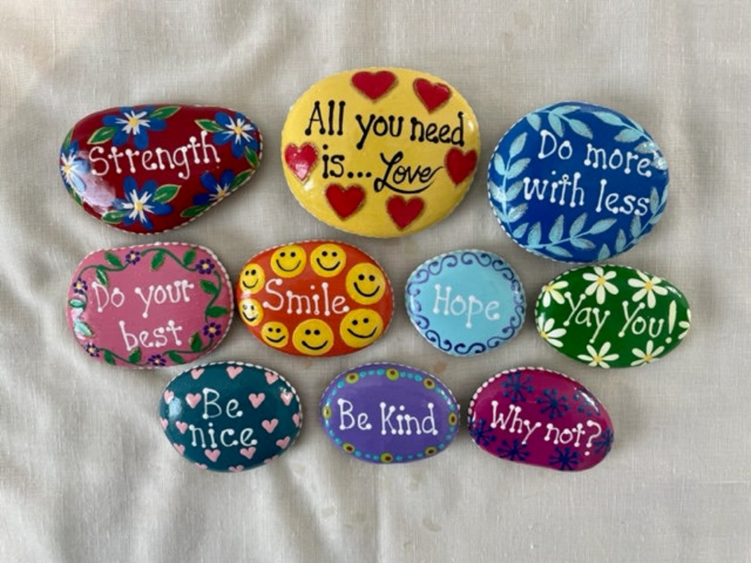 Inspirational Painted Rocks - Etsy