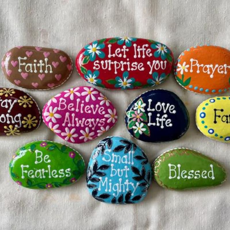 Christian Painted Rocks - Etsy