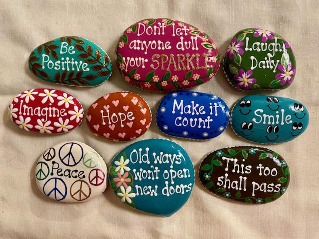 Inspirational Painted Rocks - Etsy