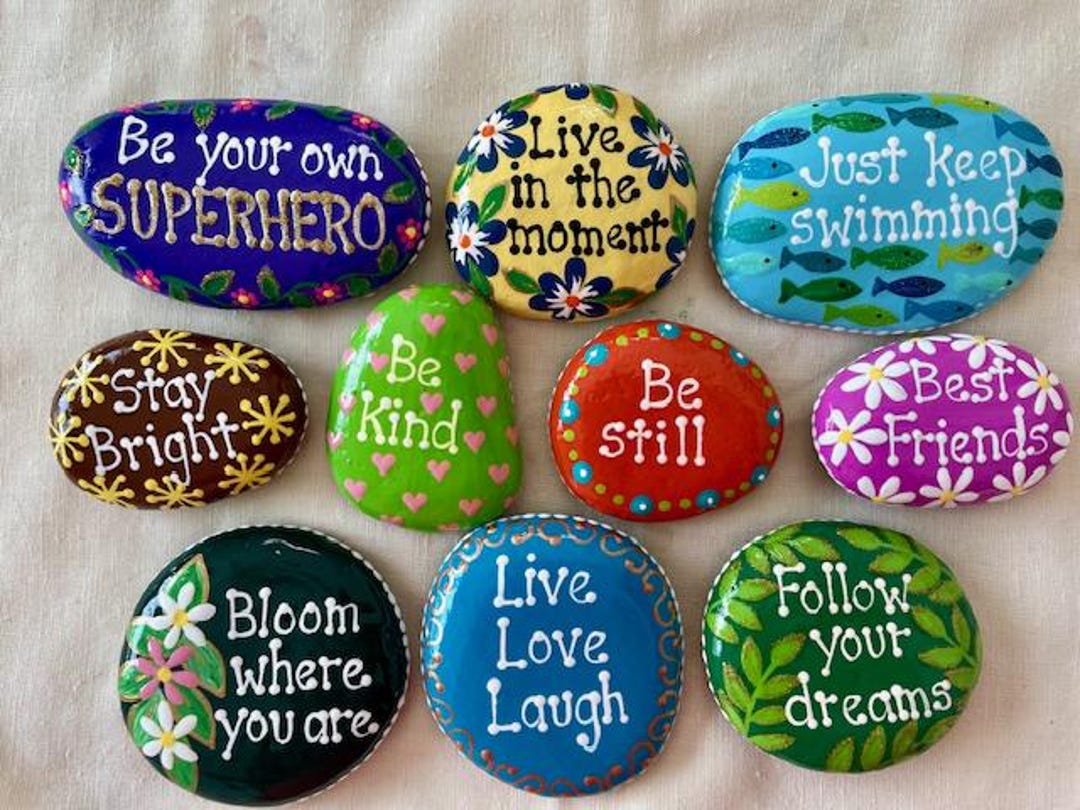 Inspirational Painted Rocks - Etsy