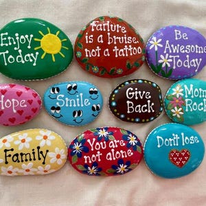 Inspirational Painted Rocks - Etsy