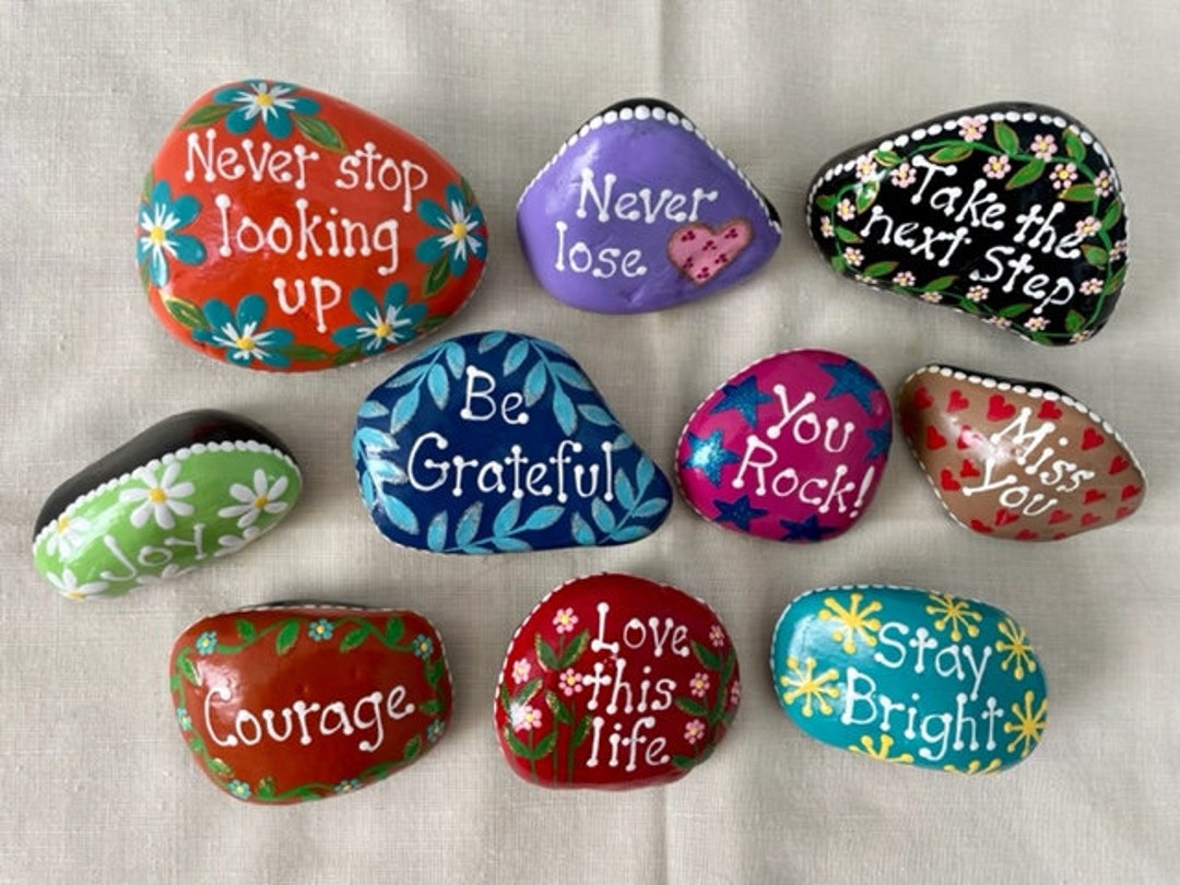 Inspirational Painted Rocks - Etsy