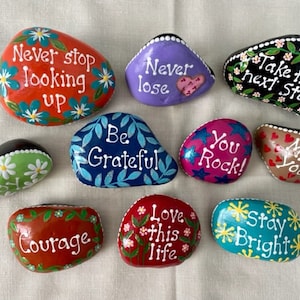 Inspirational Painted Rocks - Etsy