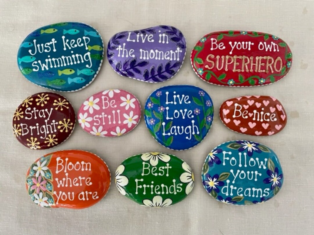 Inspirational Painted Rocks - Etsy
